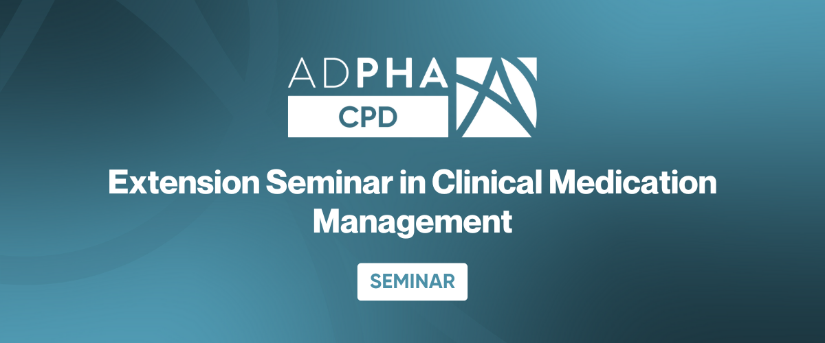 Extension Seminar in Clinical Medication Management - Advanced Pharmacy ...